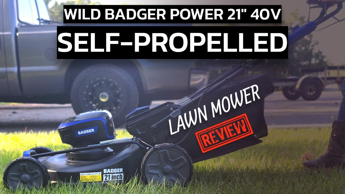 Wild Badger Power 40V 21″ Self-Propelled Lawn Mower– WILD BADGER POWER